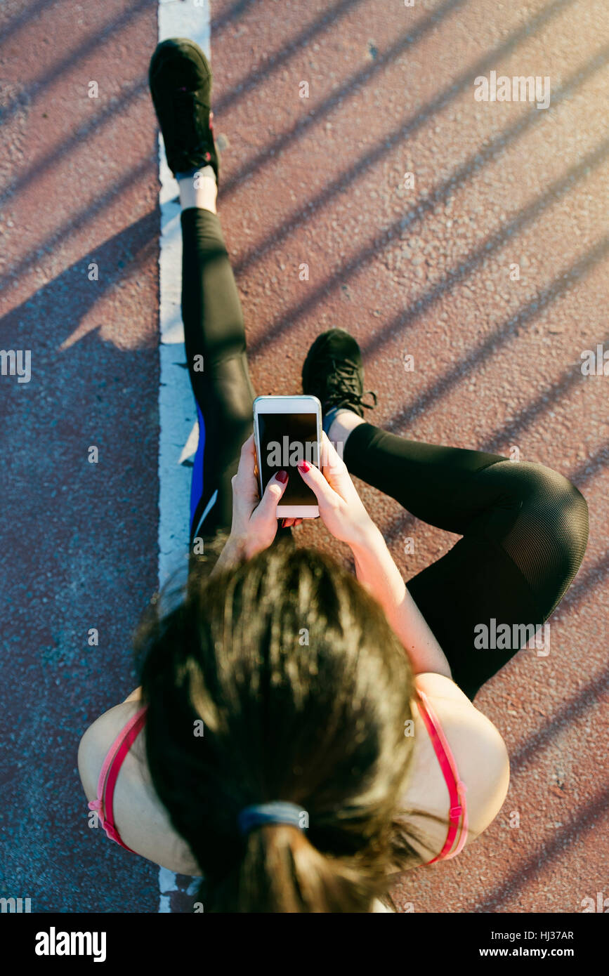 Young woman workout in a Urban Scenery. Sport Concept Stock Photo - Alamy