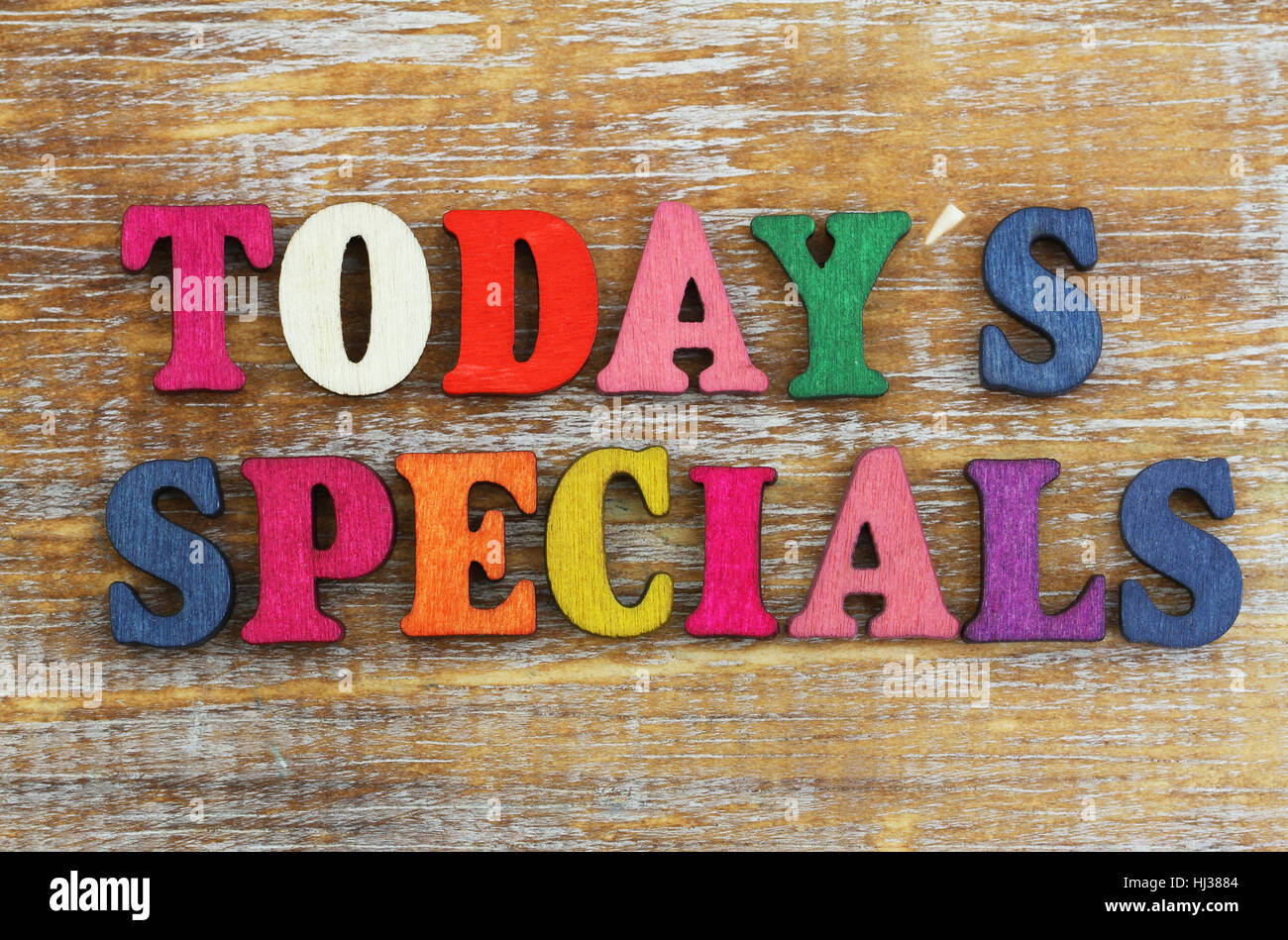 Todays menu hi-res stock photography and images - Alamy