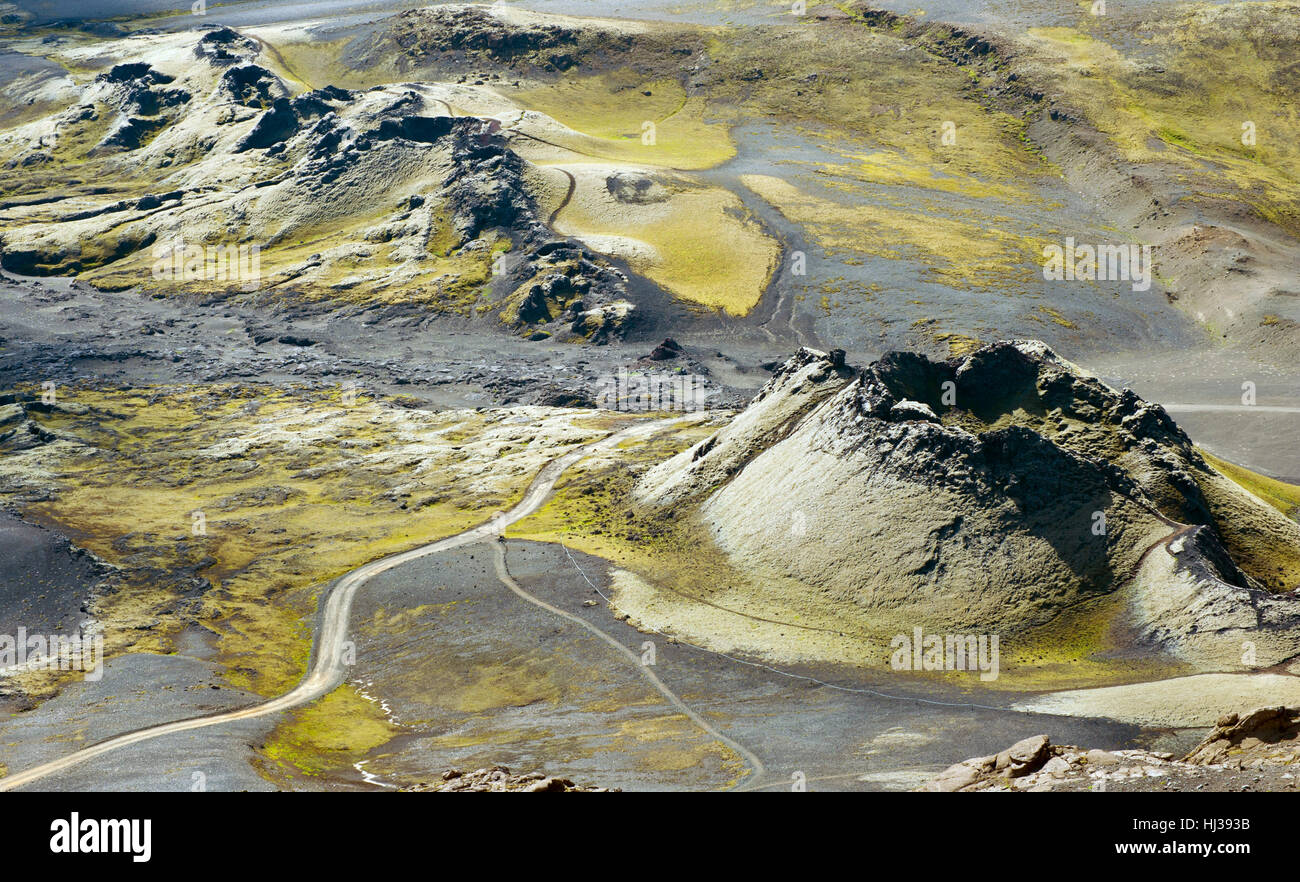 crater, iceland, vulcan, volcano, hill, national park, arctic, highland ...
