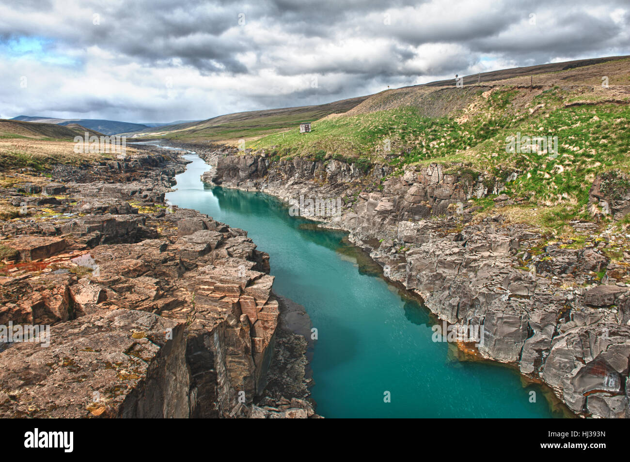 blue, colour, flow, stone, green, stream, rock, horizontal, highland ...