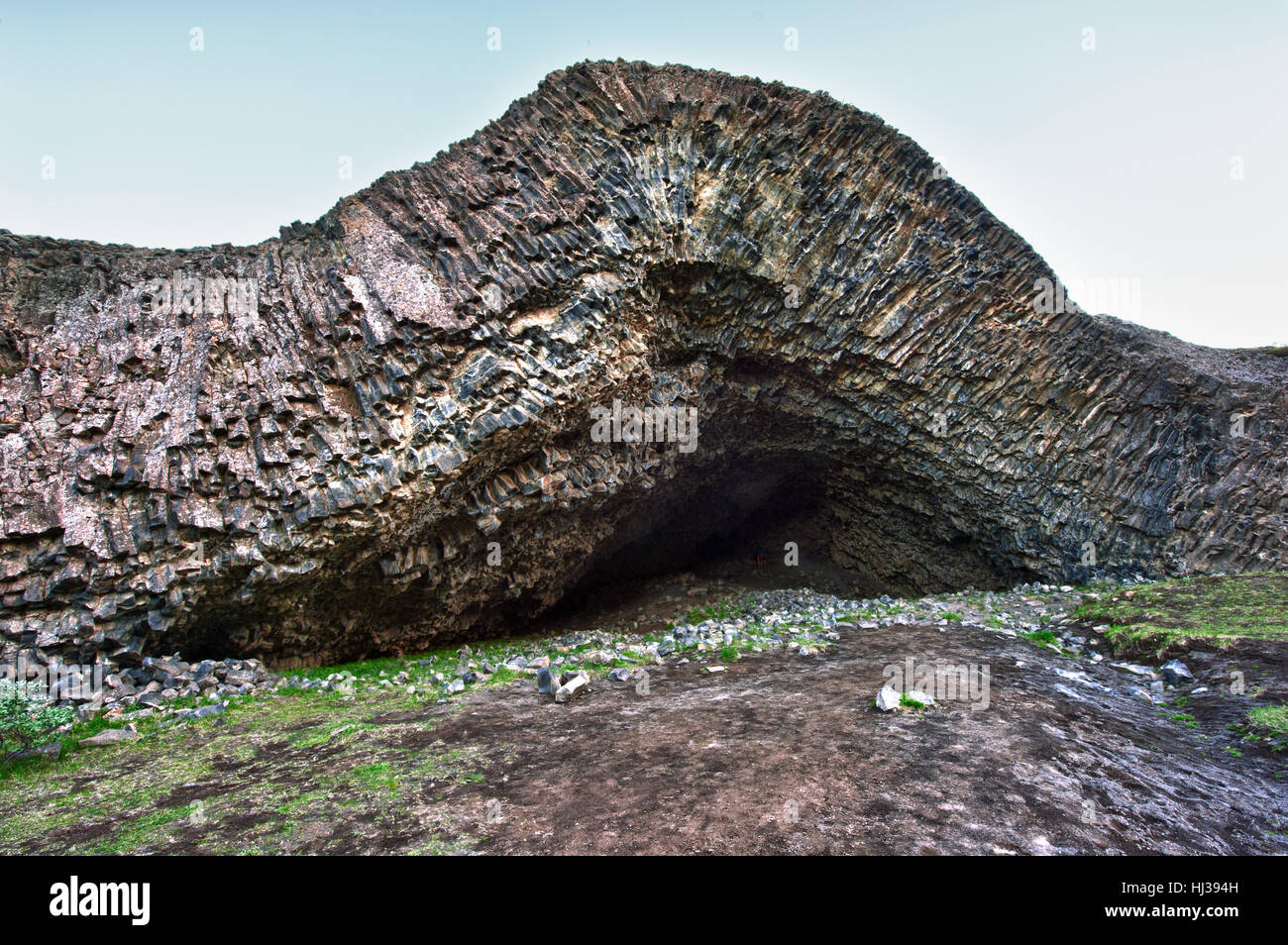 cave, iceland, stone, cave, formation, rock, column, scandinavia ...