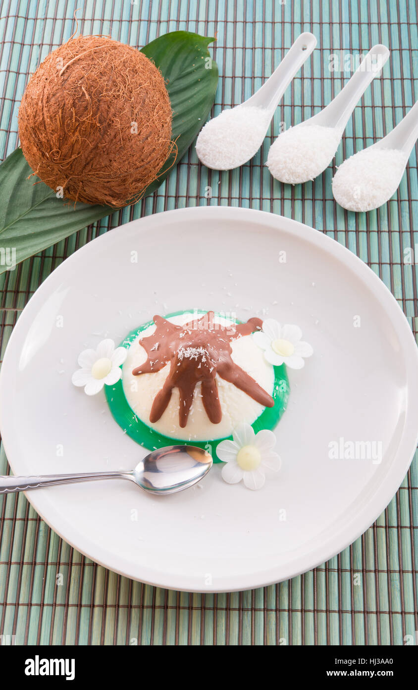 sweets, milk, dainty, cream, cheese, dessert, coconut, blue, sweets ...