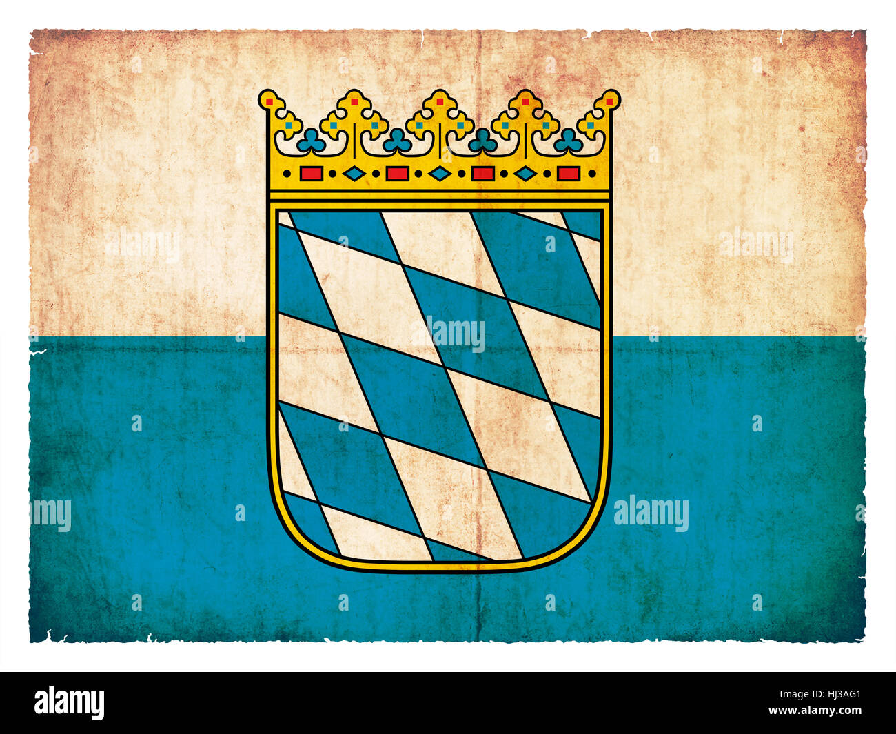 Bavaria flag emblem state backdrop hi-res stock photography and images ...