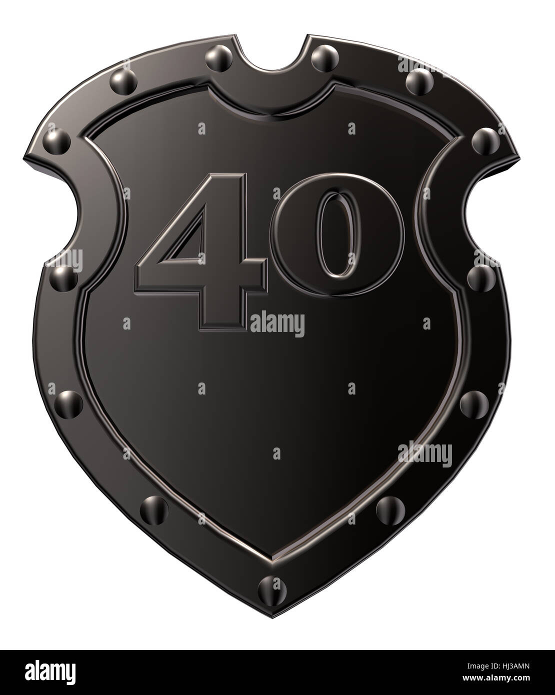 Number shield hi-res stock photography and images - Alamy