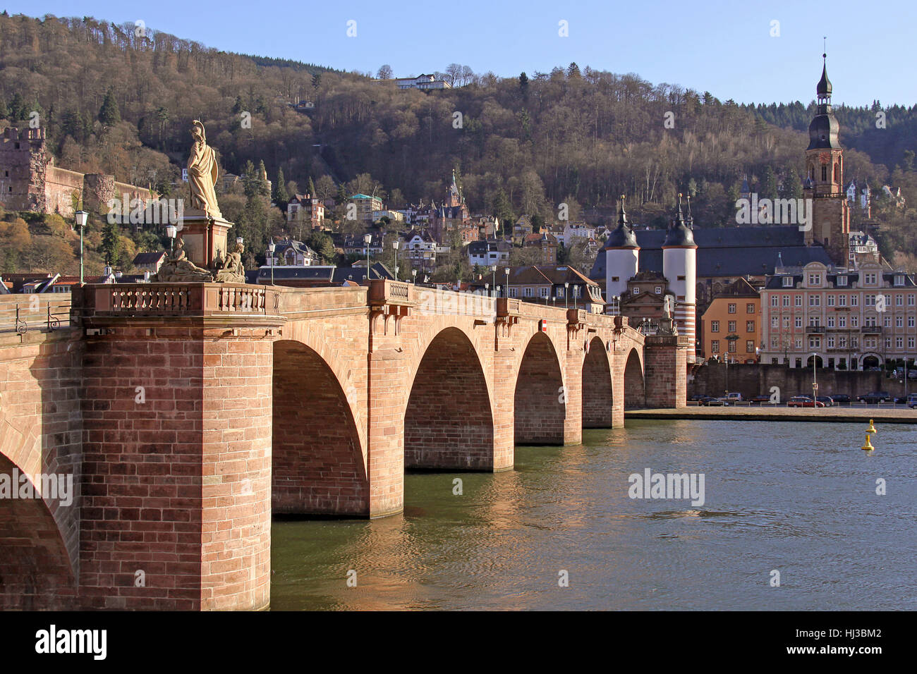 bridge, old town, church, bridge, old town, blossoms, sightseeing ...