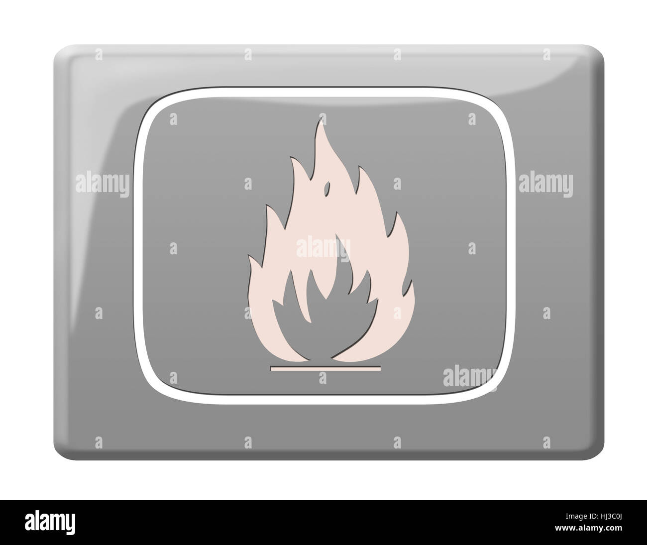 Fire flame signal icon hi-res stock photography and images - Alamy