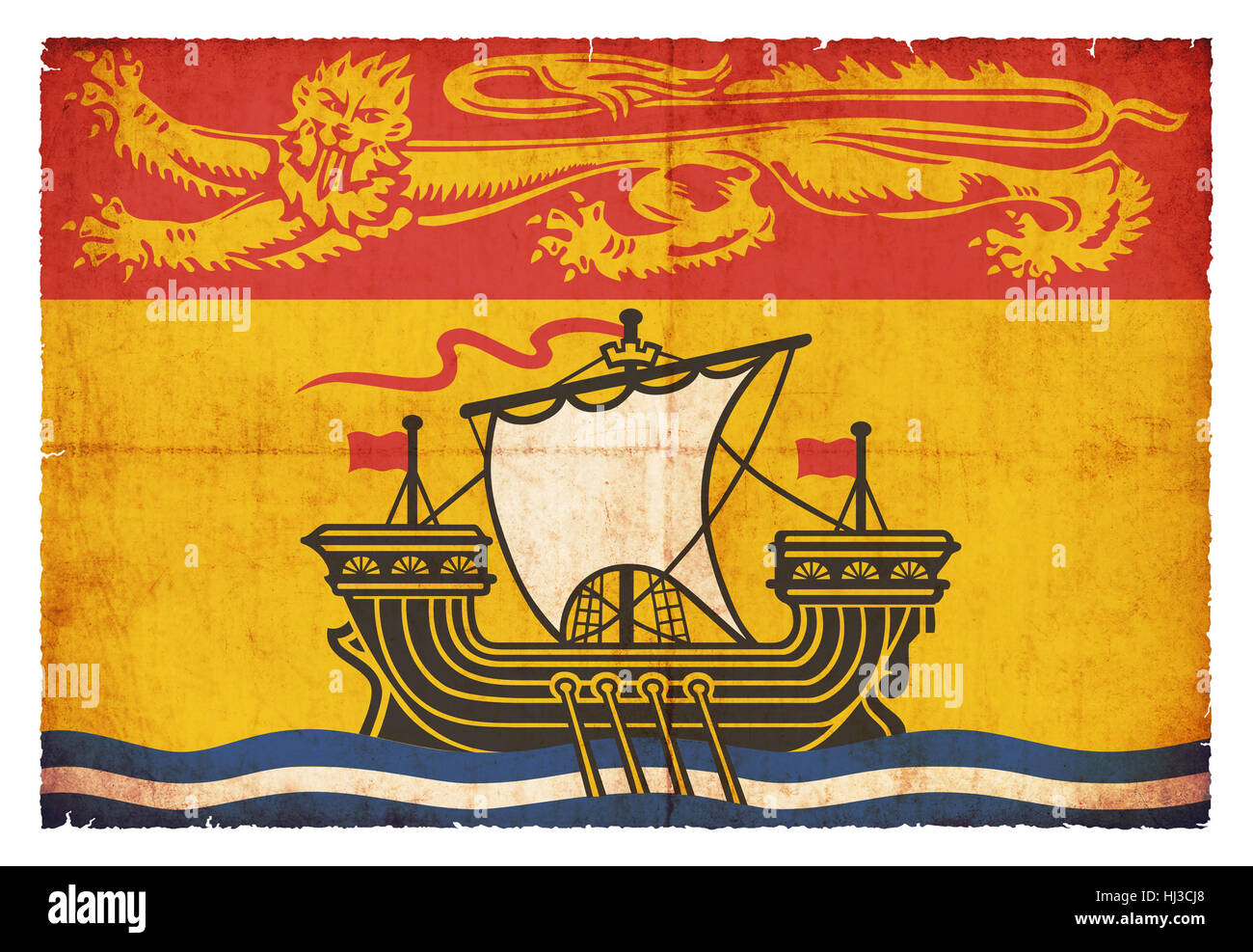 historical, canada, flag, style, federal state, historical, antique ...