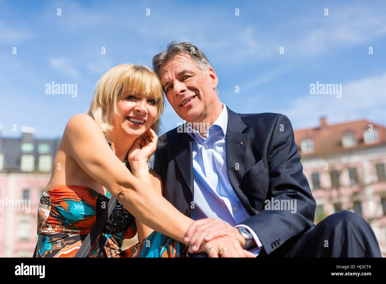 Older woman sitting in spring sun hi-res stock photography and images ...