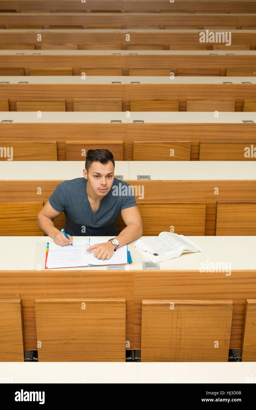 student in lecture hall Stock Photo - Alamy