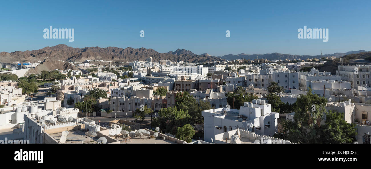 View of Ruwi and Wutayah Stock Photo - Alamy