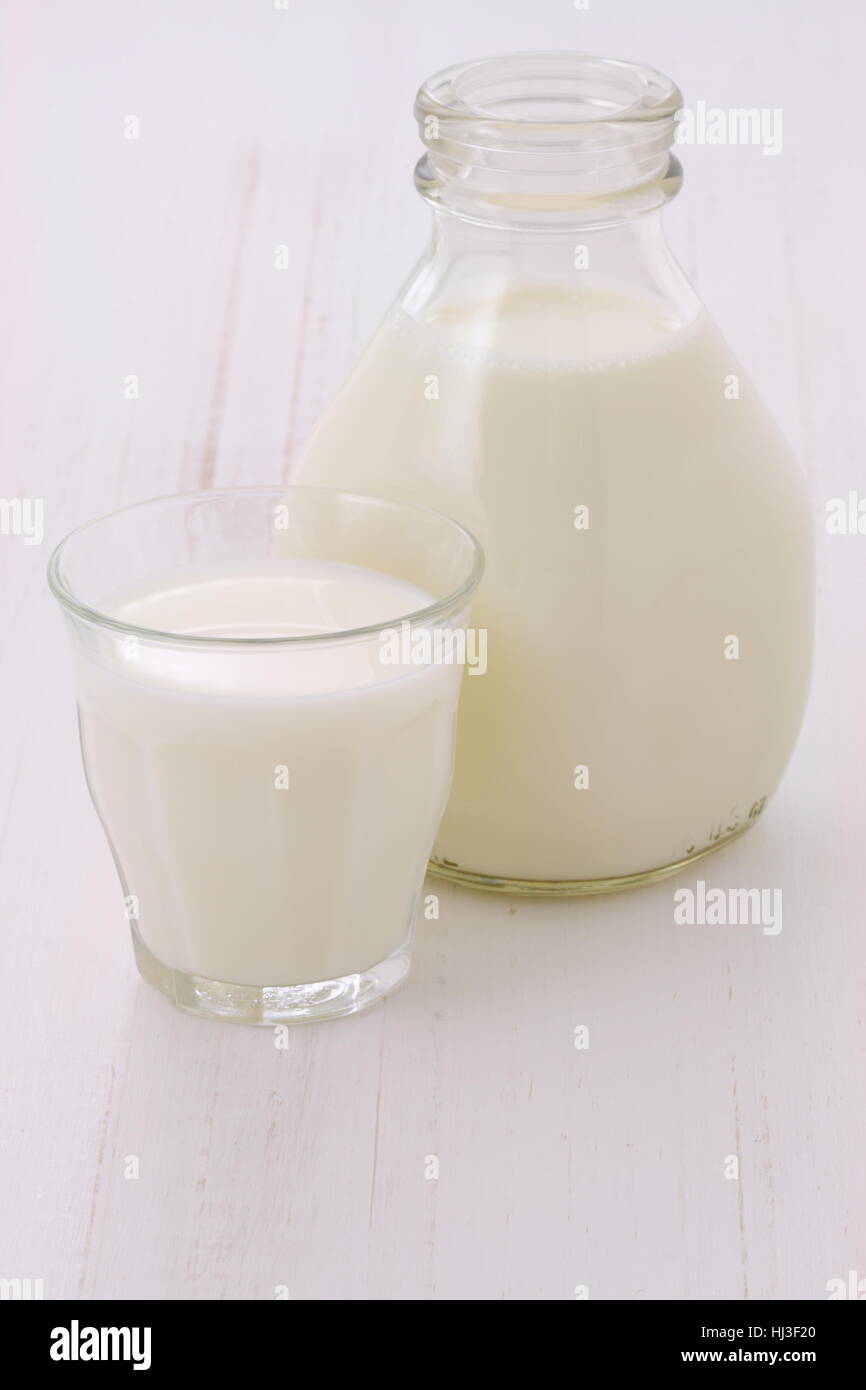 Delicious fresh milk, on vintage styling Stock Photo - Alamy