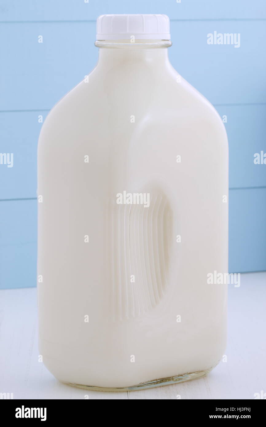 Delicious fresh milk, one of the primary sources of nutrition Stock ...