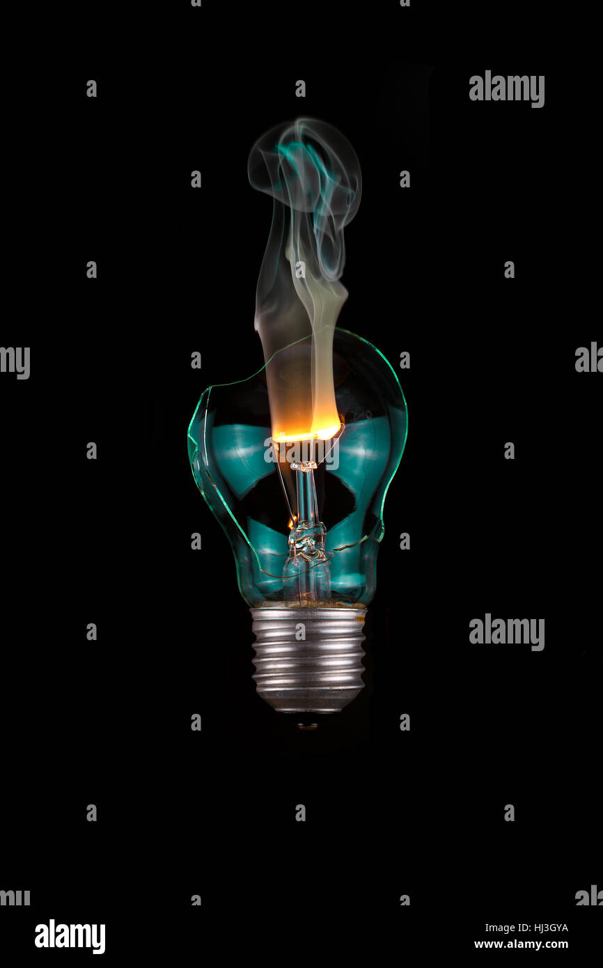 smoke light bulb Stock Photo - Alamy