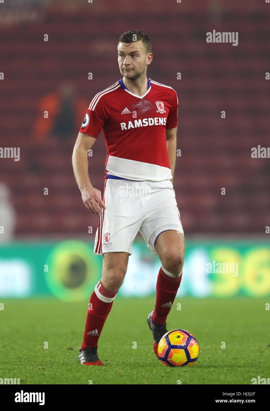 Middlesbrough's Ben Gibson during the Premier League match at the ...