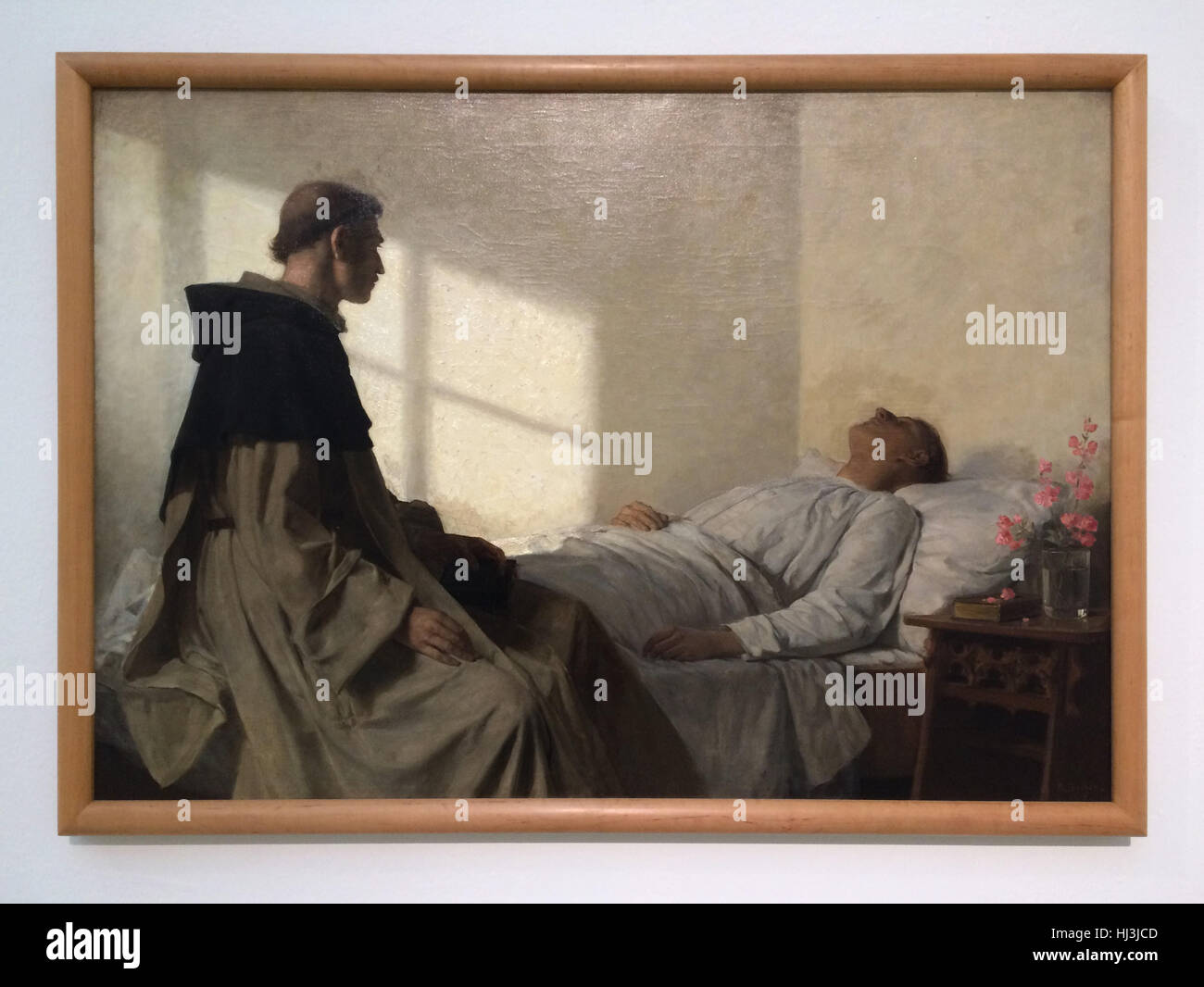 Painting Redeemed (1886) by Austrian painter Rudolf Bacher on display ...