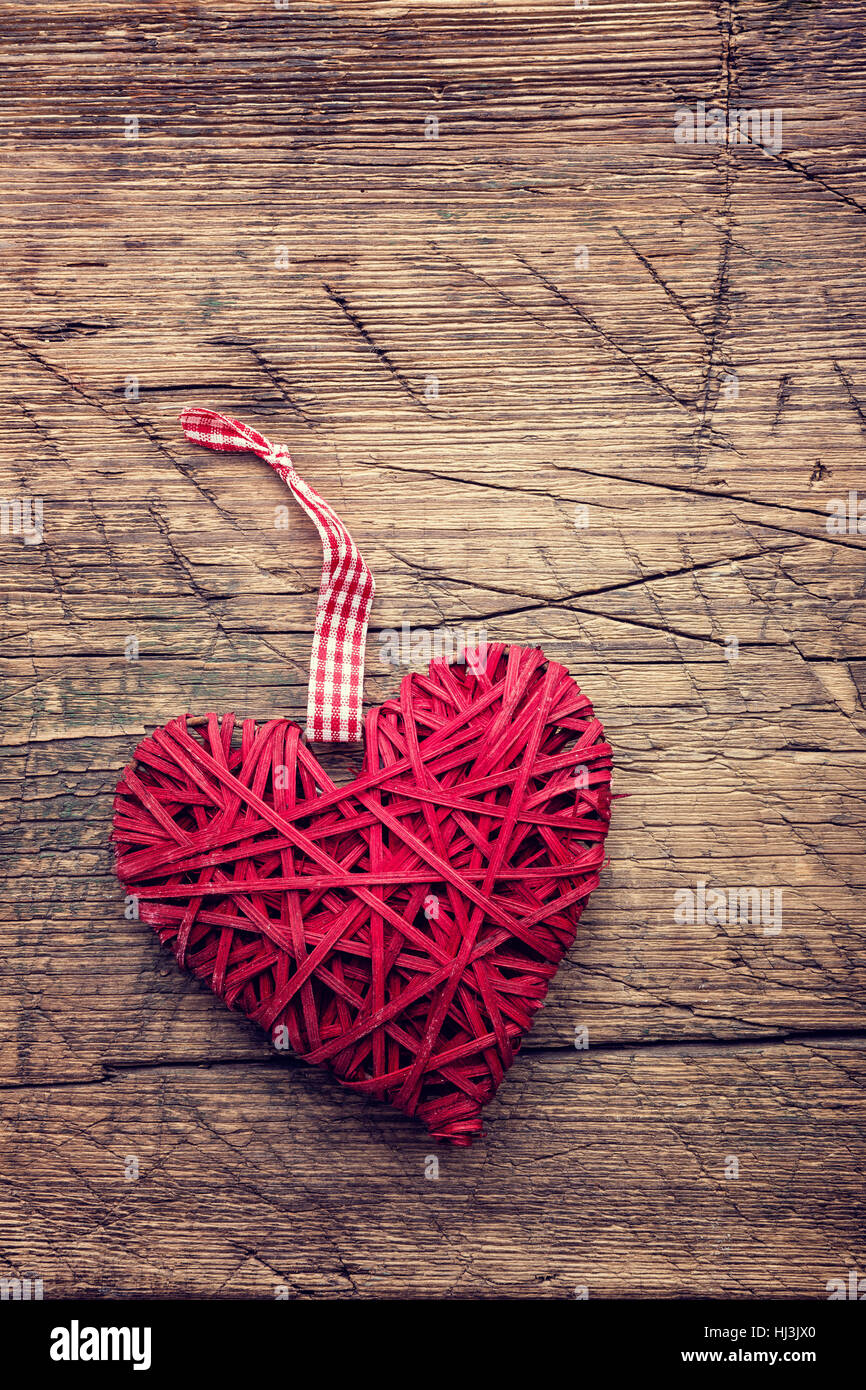 valentine day love heart card Stock Photo - Alamy