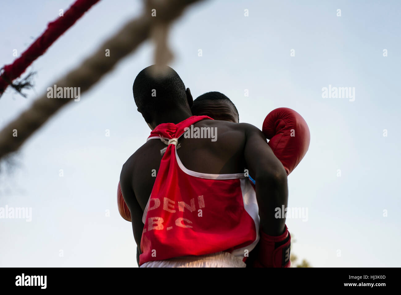 Boxing competition in Ndola, Zambia Stock Photo - Alamy