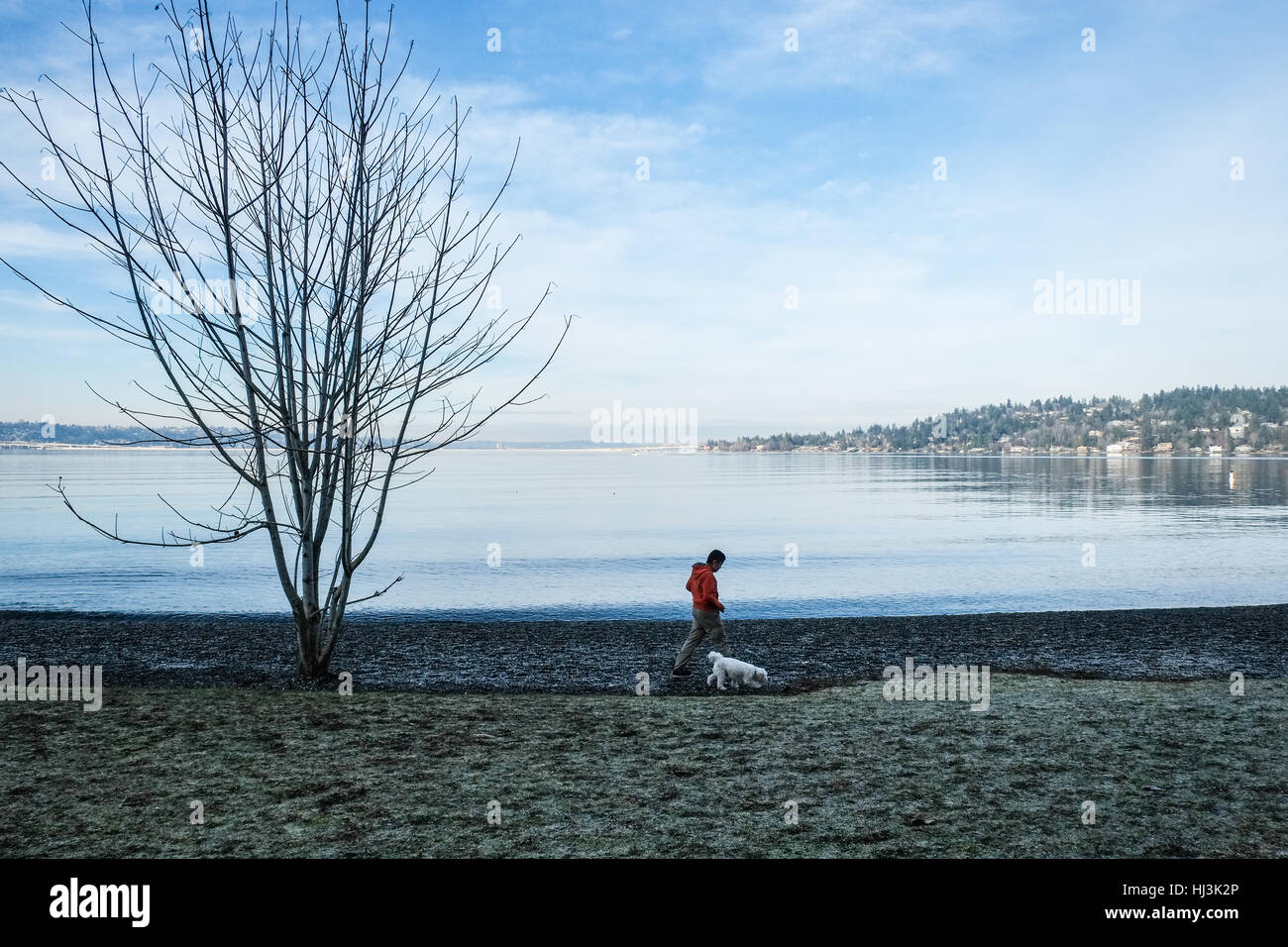 Seattle lake washington walk hi-res stock photography and images - Alamy