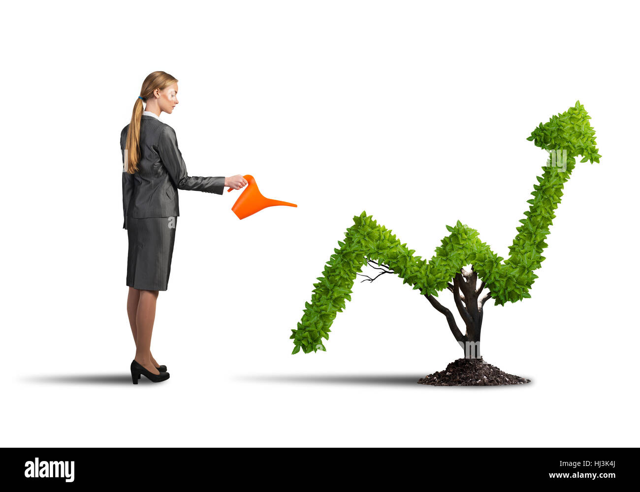 Woman economy money diagram Cut Out Stock Images & Pictures - Alamy