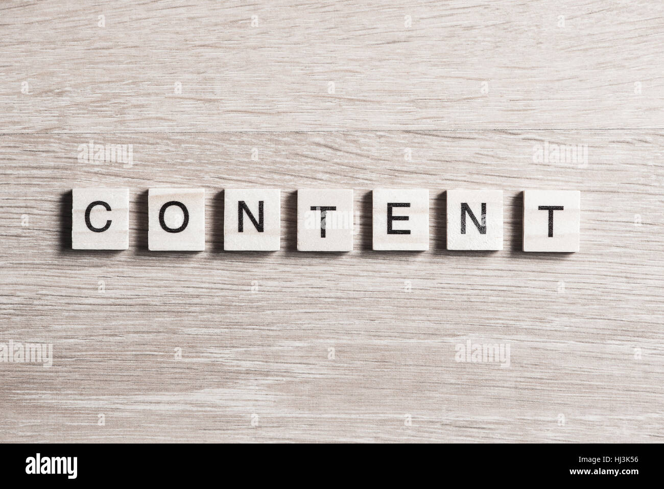 Content word of wooden elements Stock Photo - Alamy