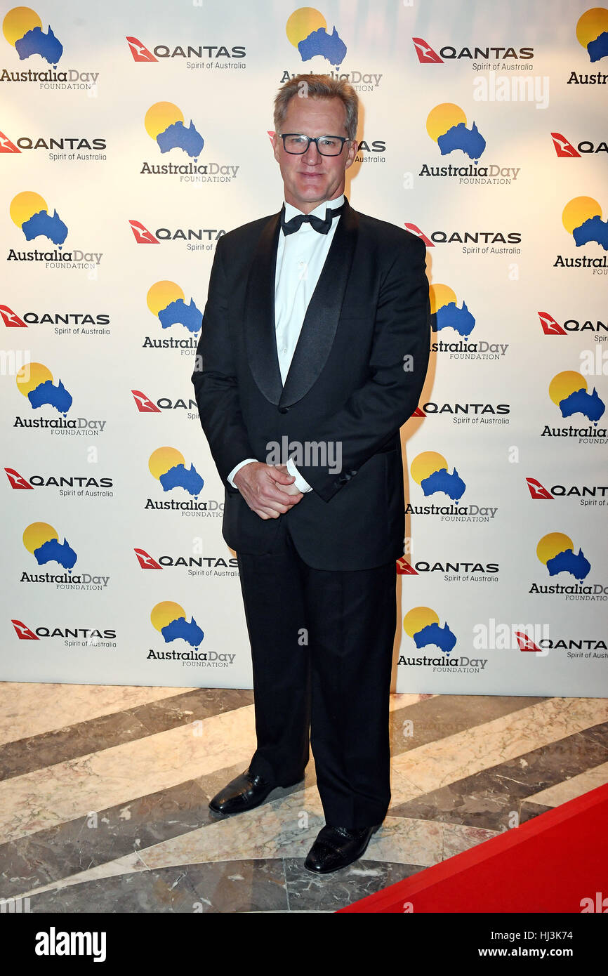 Michael Lynagh arrives at the Australia Day Foundation Gala Dinner at ...