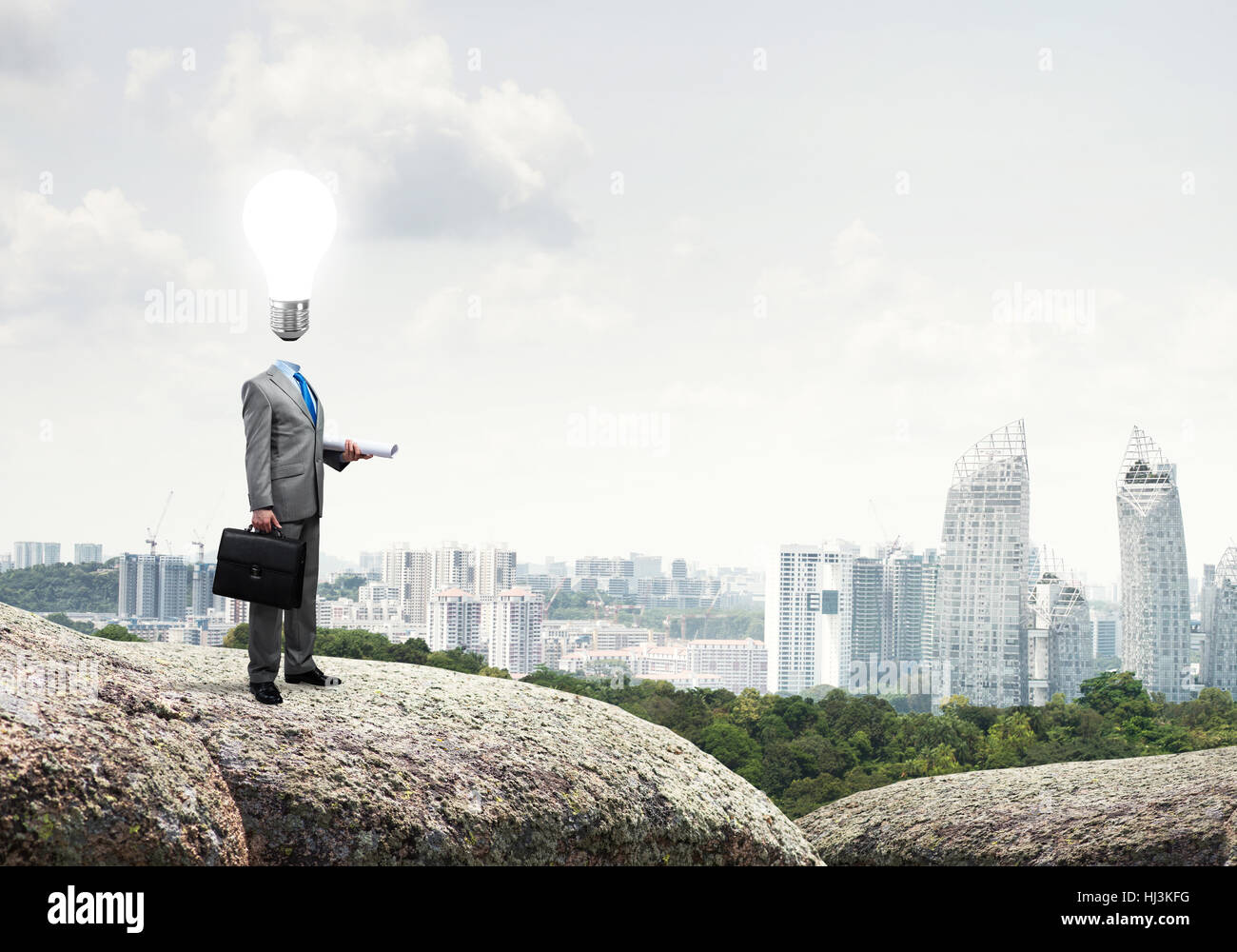 Man of creative ideas Stock Photo - Alamy