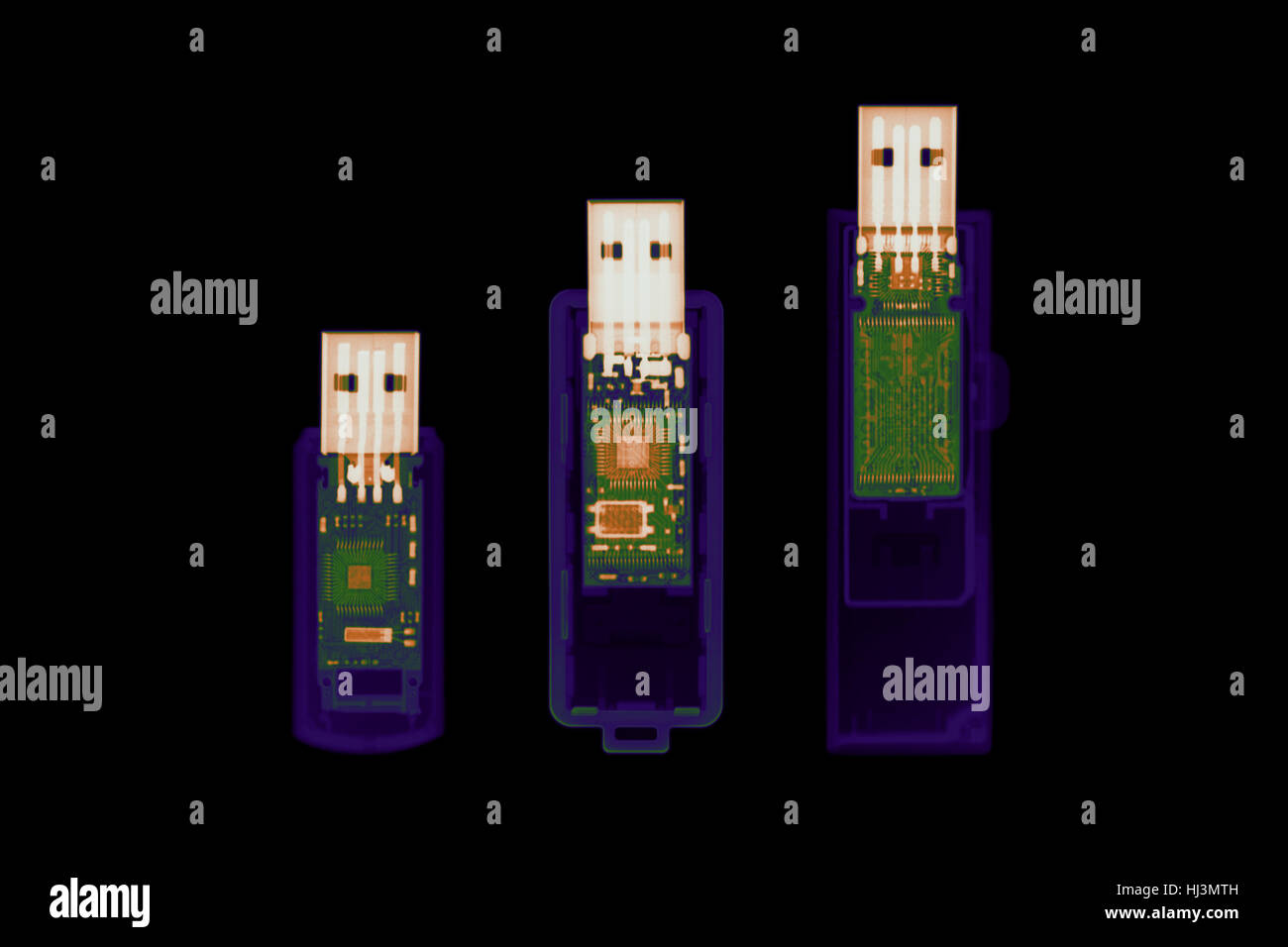 USB thumbdrive X-ray Stock Photo - Alamy