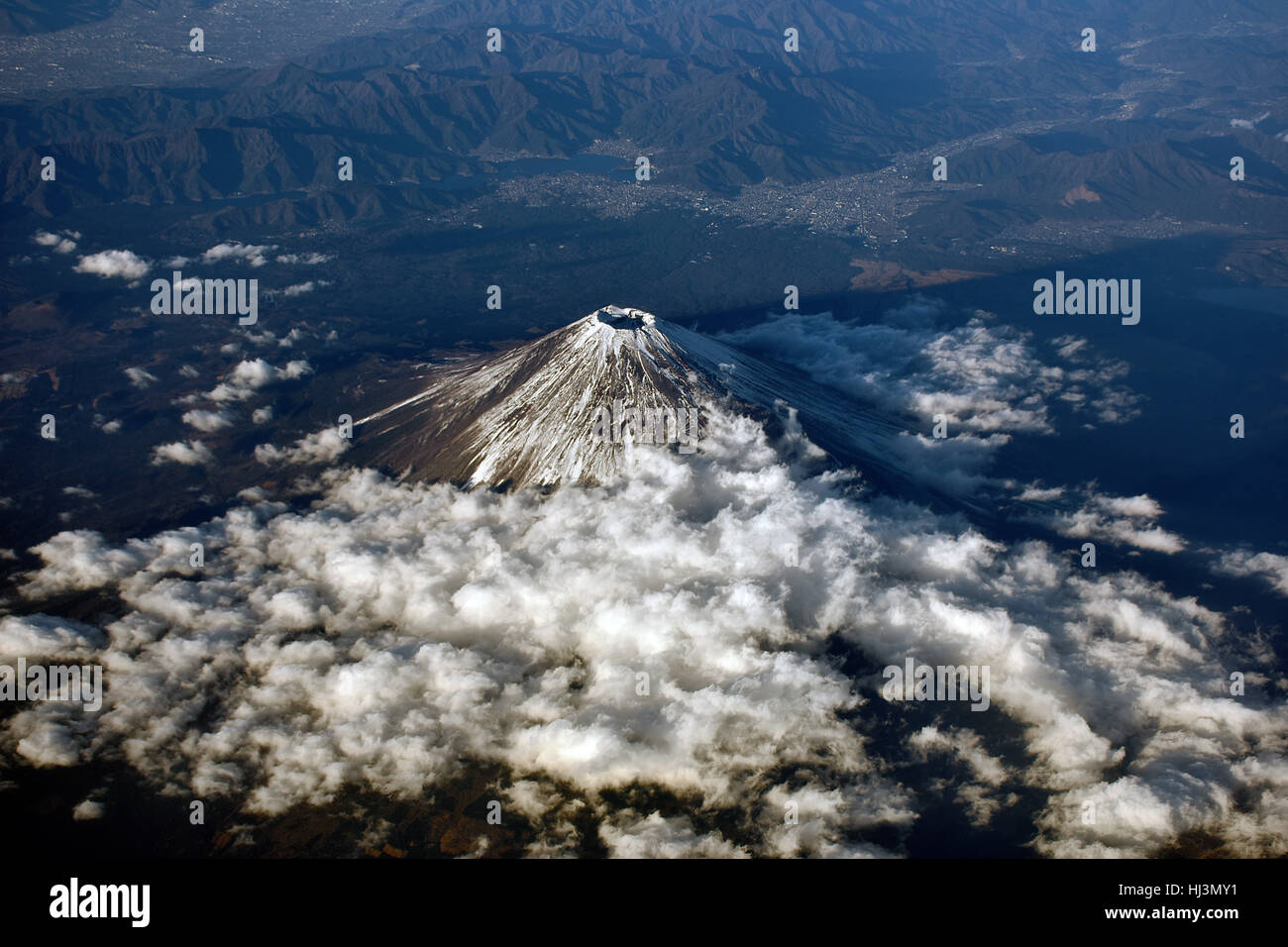Aerial view mount fuji hi-res stock photography and images - Alamy