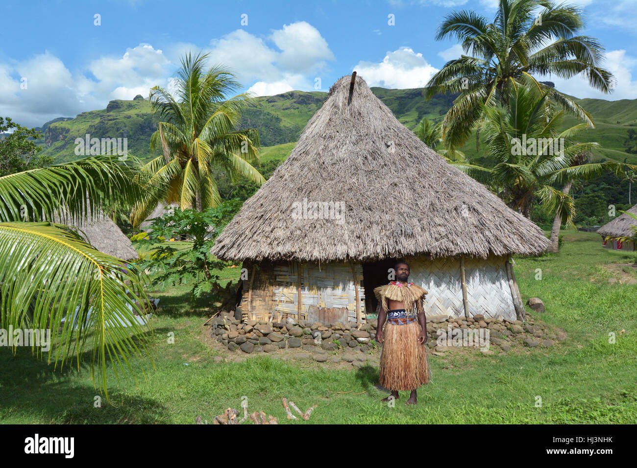Fiji Fijian Traditional Costume High Resolution Stock Photography and ...