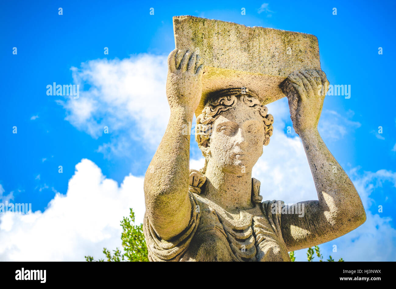 statue portrait blue sky Stock Photo - Alamy