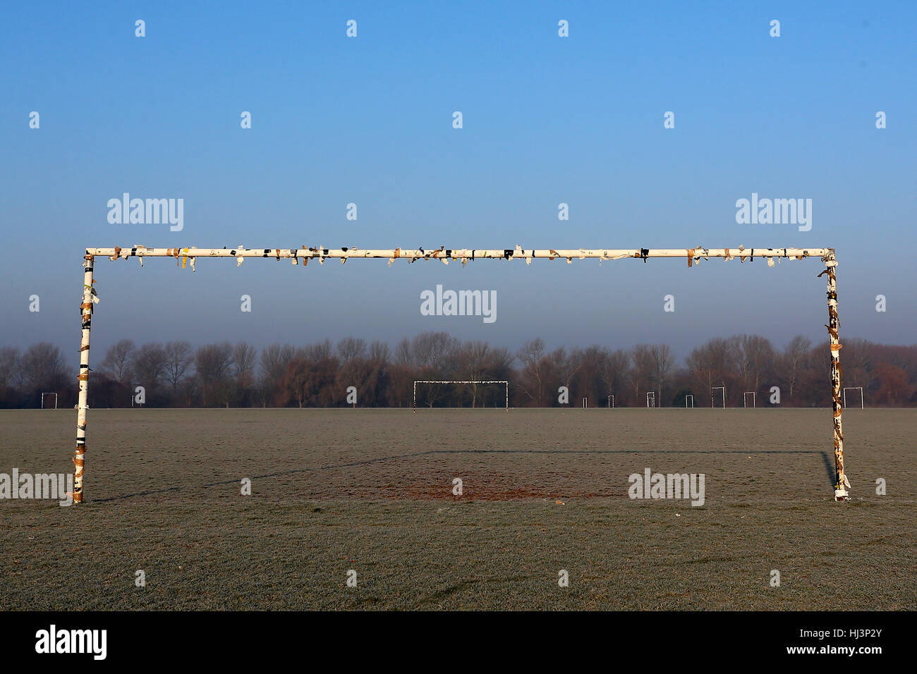 Hackney marshes football view hi-res stock photography and images - Alamy