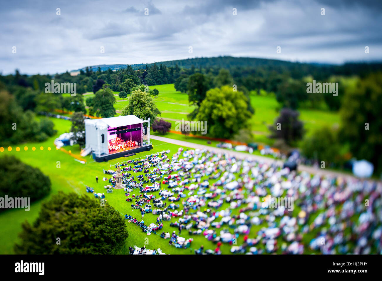 Proms in the Park at Glamis Castle Scotland Stock Photo - Alamy