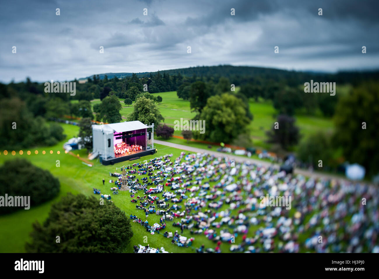 Proms in the Park at Glamis Castle Scotland Stock Photo - Alamy