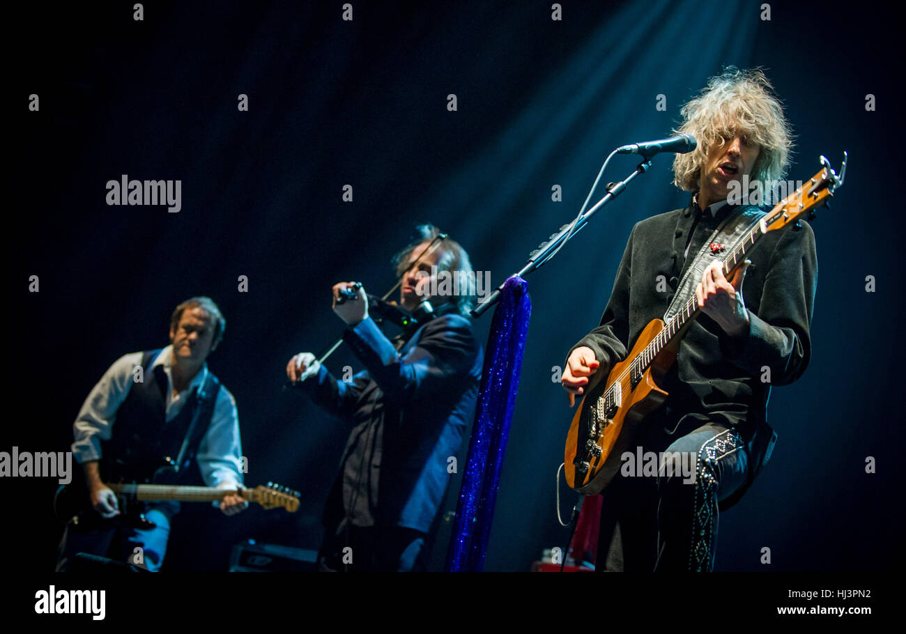 Music band The Waterboys on stage at Perth Concert Hall with lead ...
