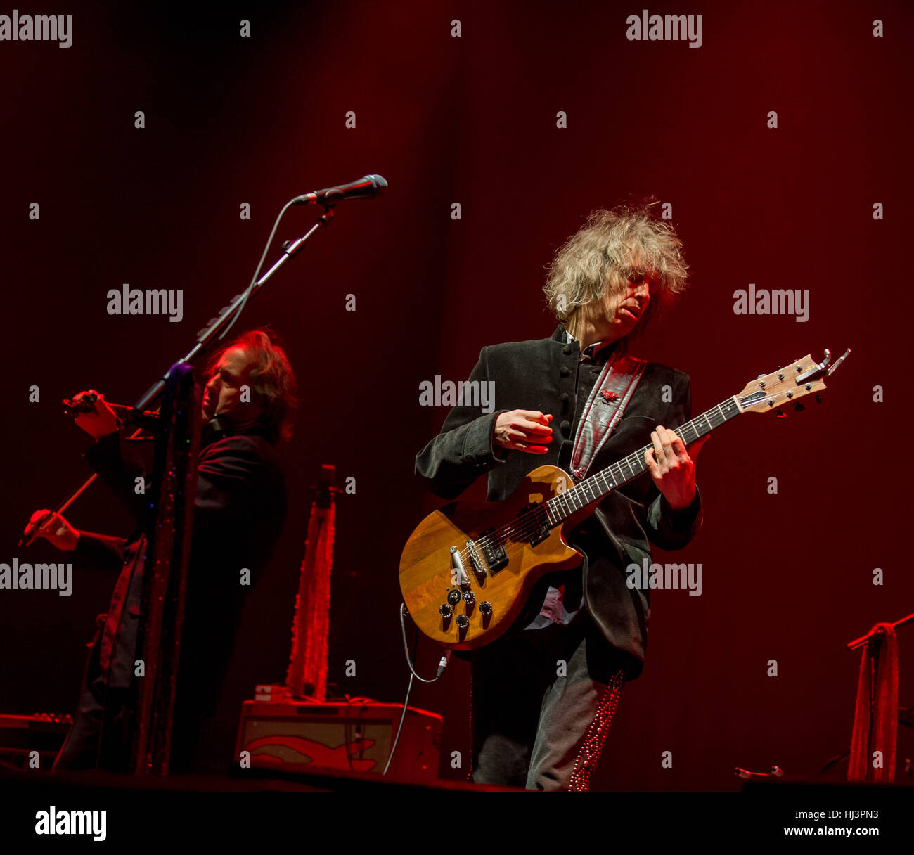 Music band The Waterboys on stage at Perth Concert Hall with lead ...