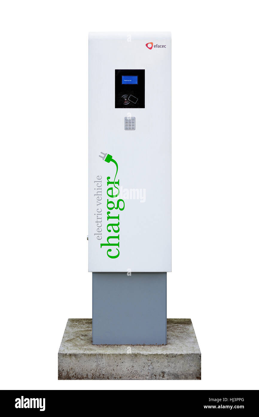 Electric vehicle charger station Cut Out Stock Images & Pictures - Alamy