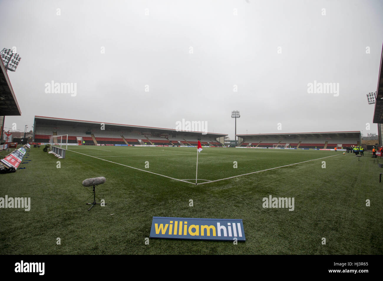 A general view of the Excelsior Stadium, Airdrie Stock Photo - Alamy