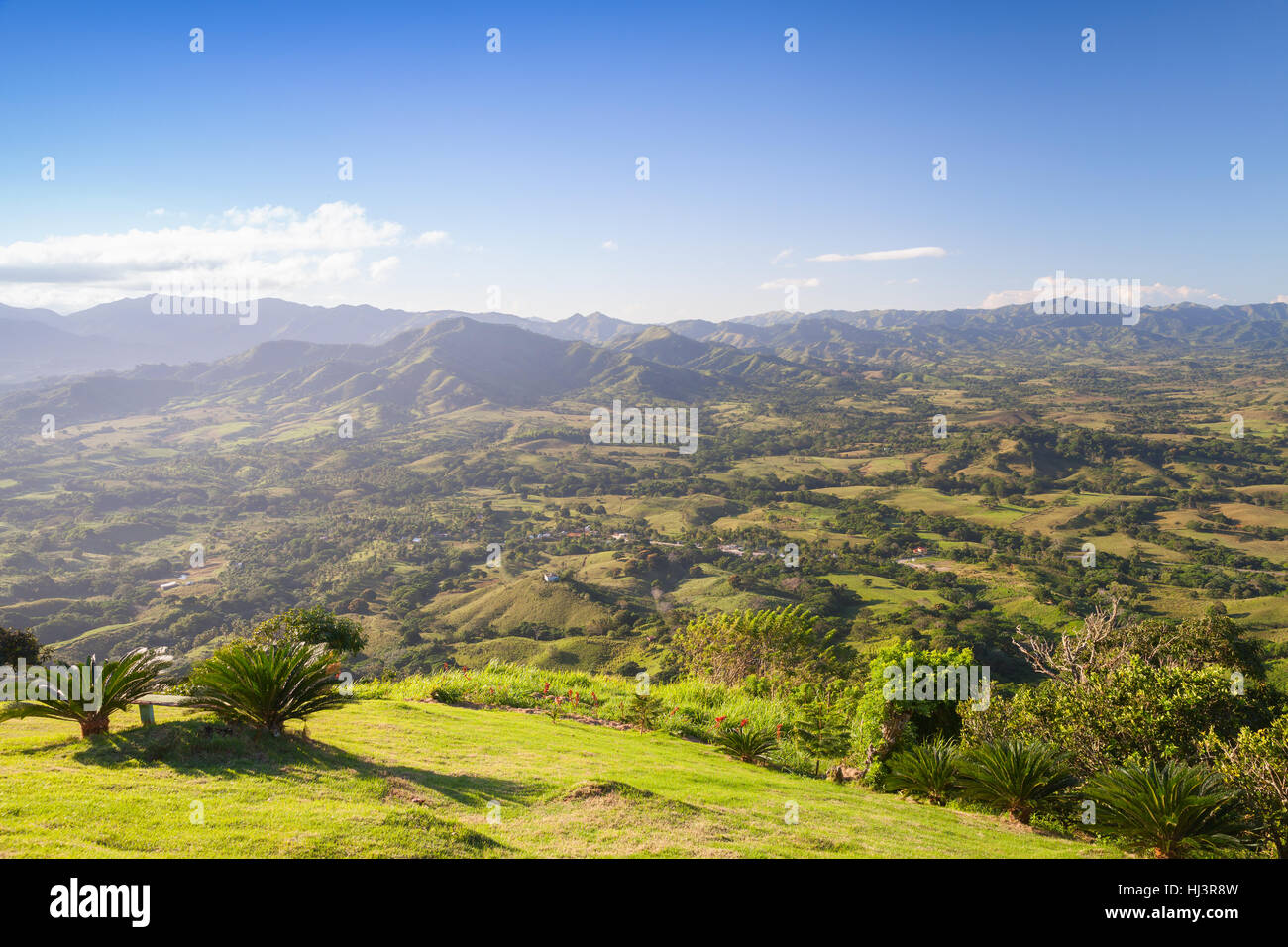Montana Redonda panorama. Dominican Republic, natural landscape photo ...