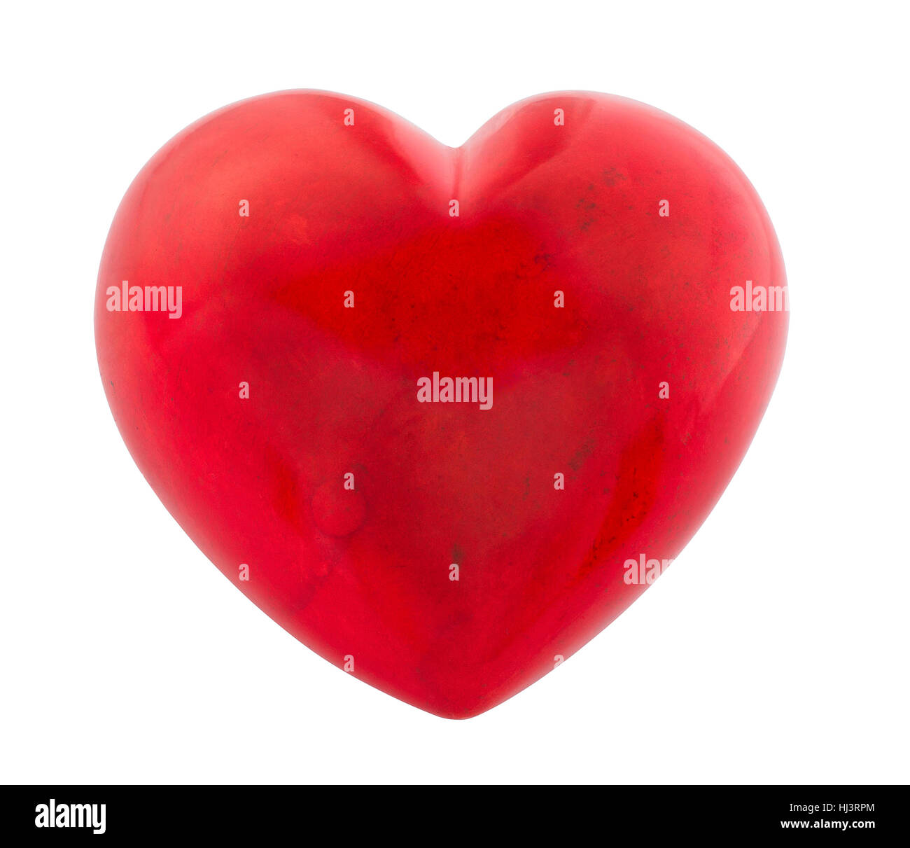 red heart isolated on white Stock Photo - Alamy