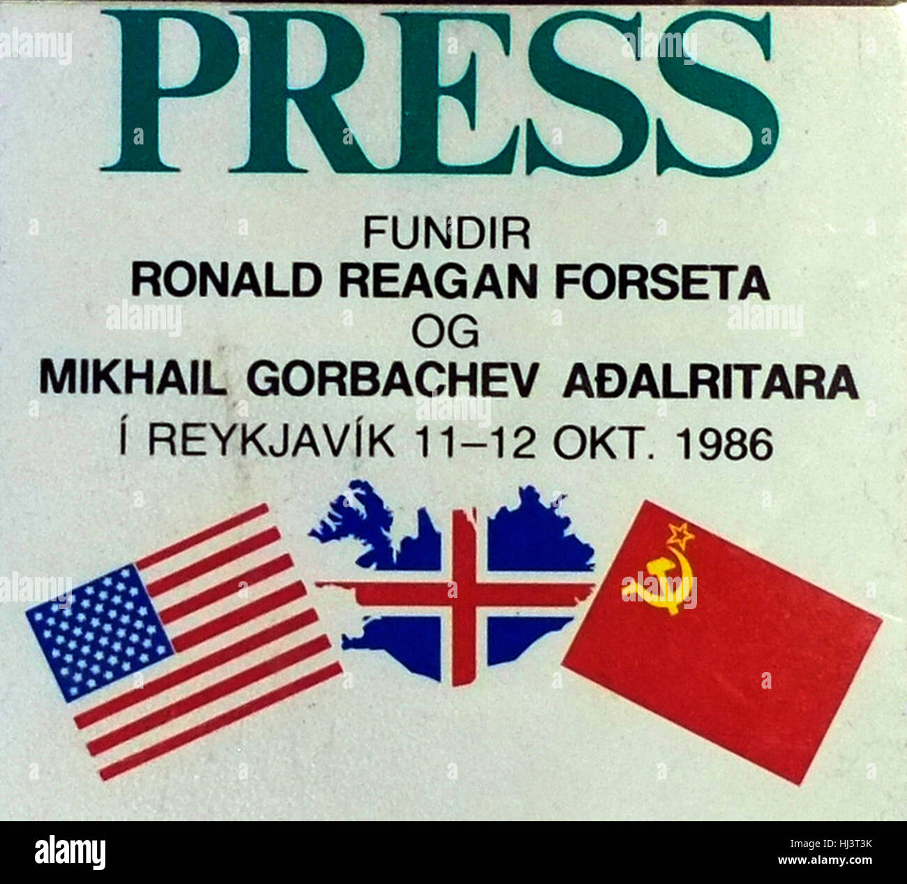 Gorbachev reagan 1986 summit hi-res stock photography and images - Alamy