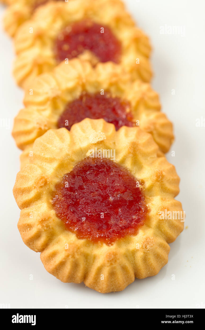 Cookies with jam Stock Photo - Alamy