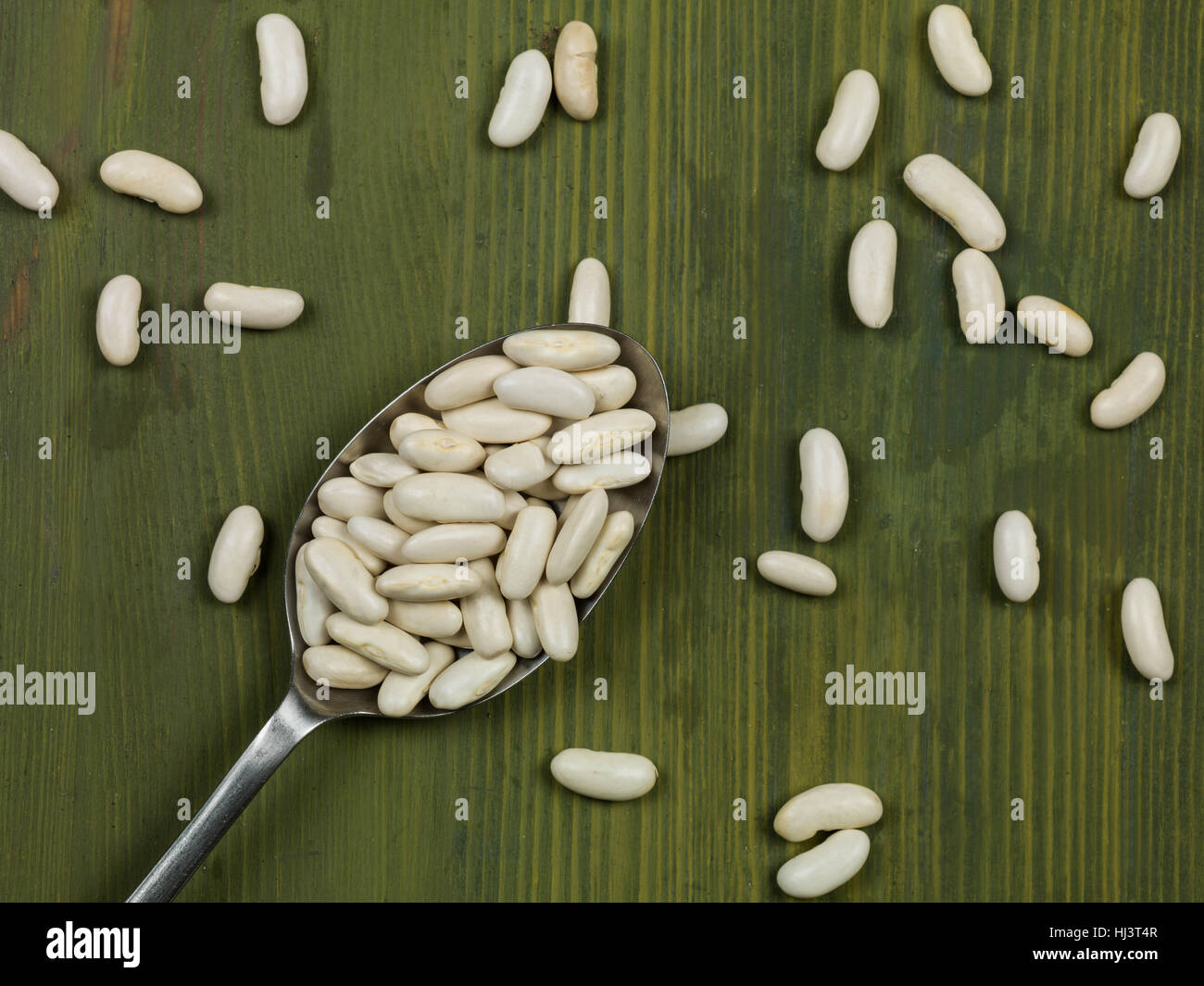Dried White Beans Healthy Cooking Ingredients Stock Photo - Alamy