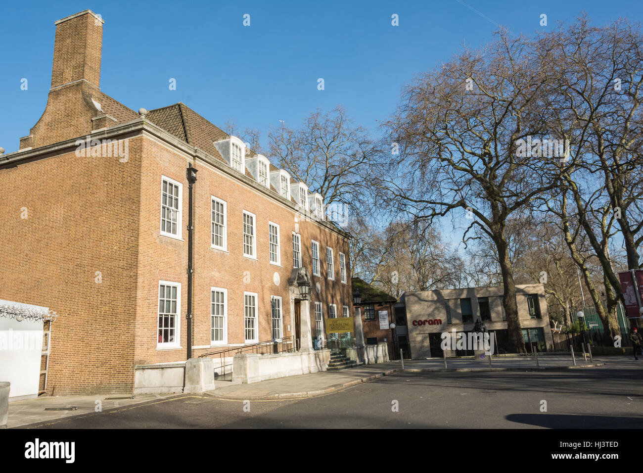 The exterior of The Foundling Museum in Bloomsbury, London, England, UK ...