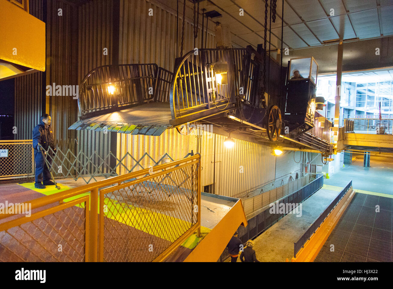 Staten island ferry passenger ferry loading ramps, New York City ...