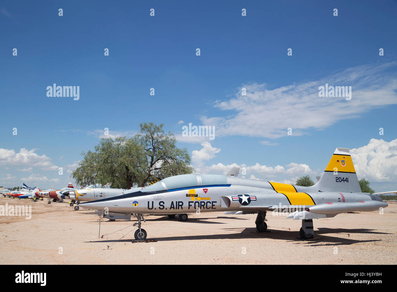 US Air Force aircraft on display at Pima Air & Space Museum Stock Photo ...