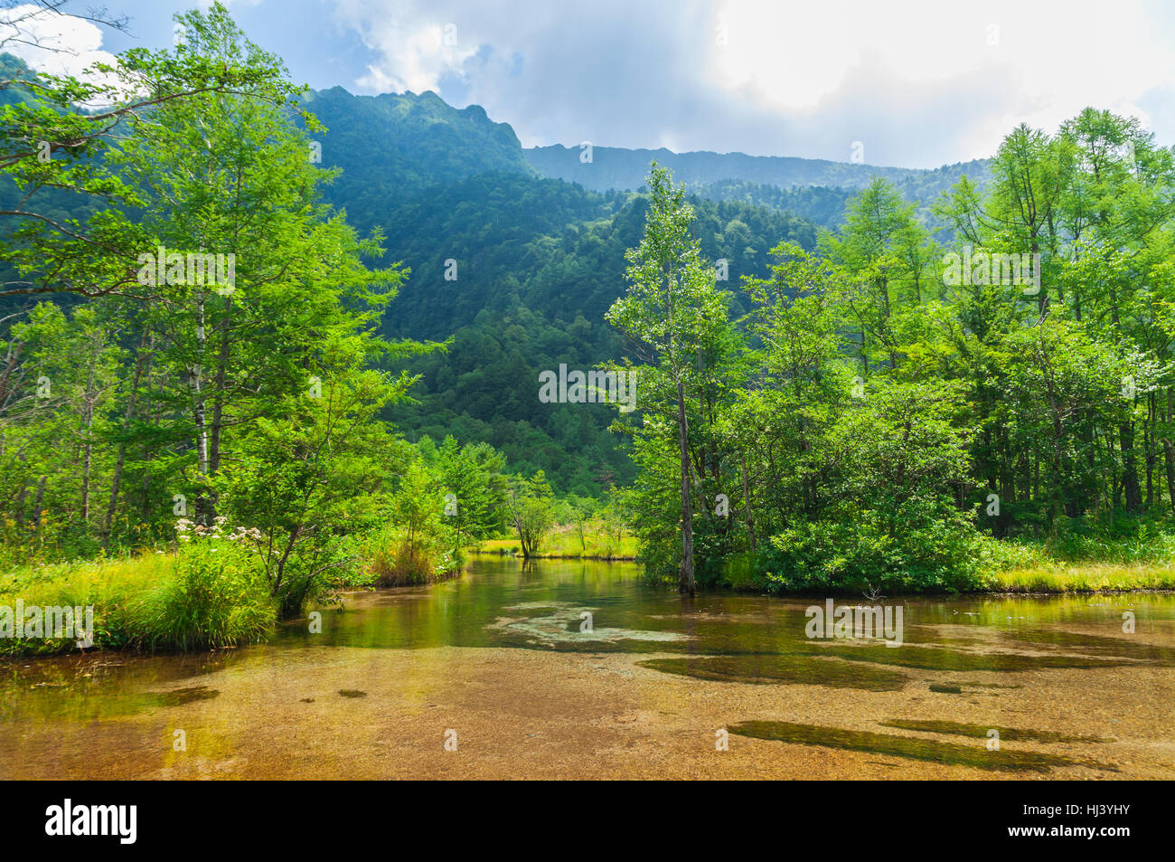 Summer season at Kamikochi national park in Nagano prefecture, Japan ...