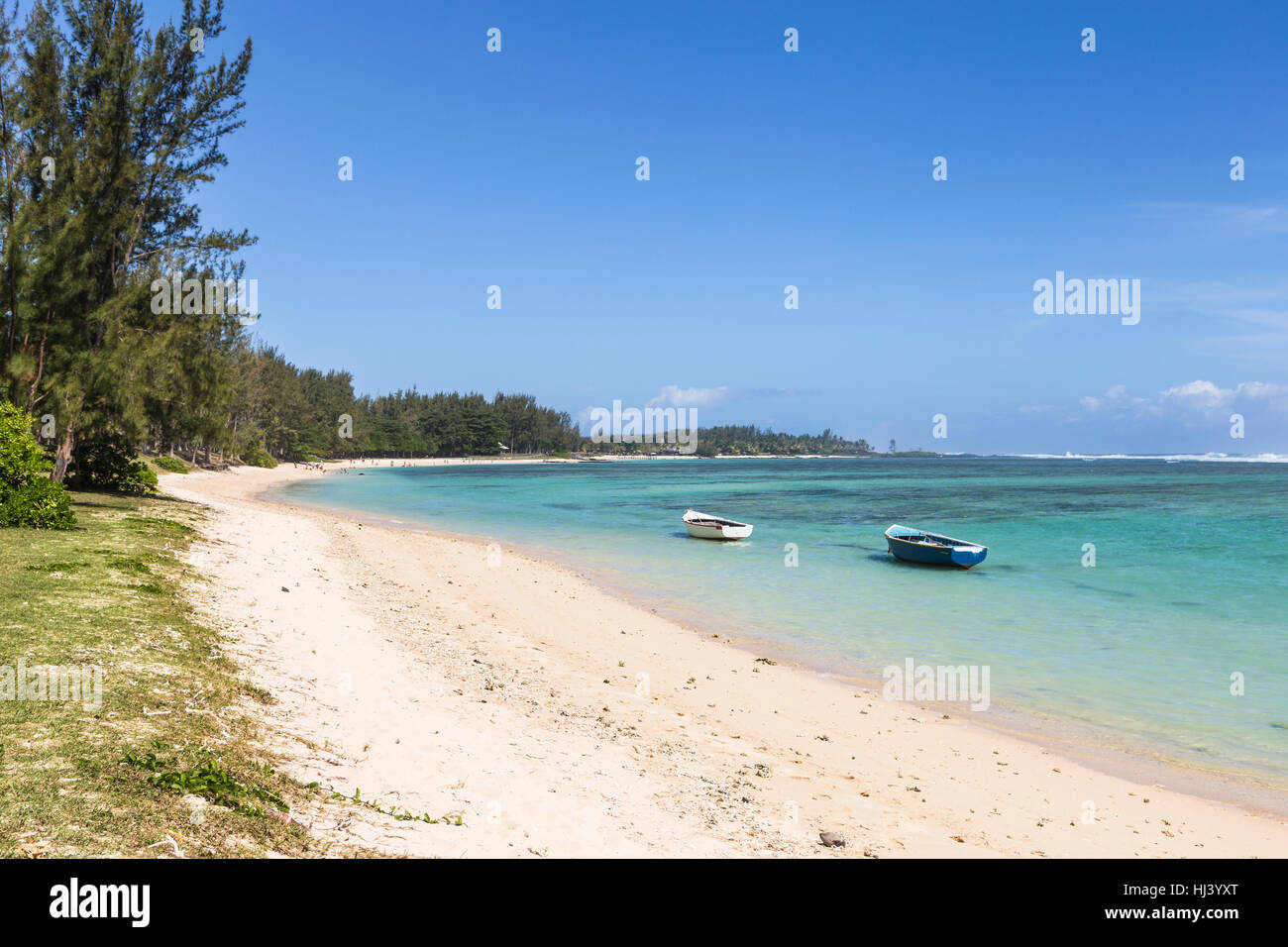 Stunning beach with white sand and turquoise water along the South ...