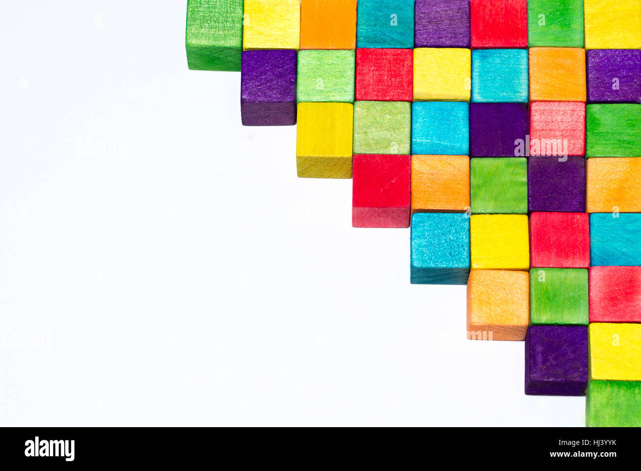 colorful blocks and text space Stock Photo - Alamy