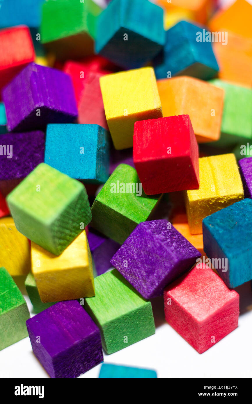 colorful blocks and text space Stock Photo - Alamy