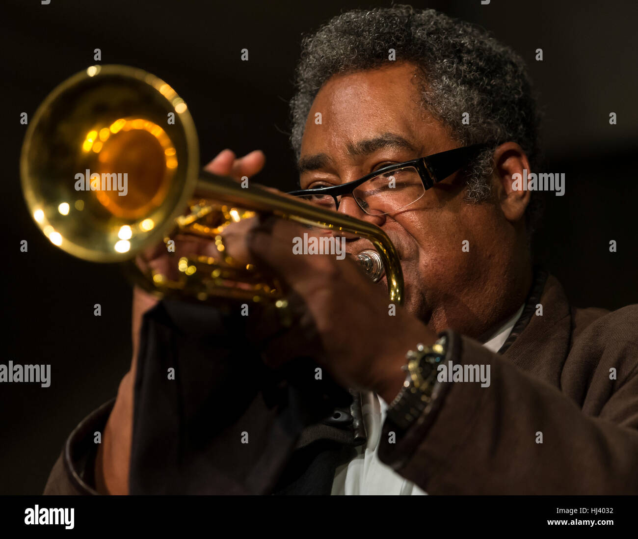 New York, NY USA - January 5, 2017: Jon Faddis performs during Jazz ...